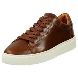 Sneaker Gant "Mc Julien", Herren, Gr. 43, tan, Leder, Schuhe Sneaker, Business Schn&uuml;rschuh, Retro Sneaker mit Lederinnensohle