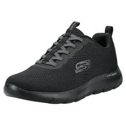 Sneaker Skechers "Skechers Sneaker Textil", Herren, Gr. 45, schwarz, Textil, Schuhe Sneaker