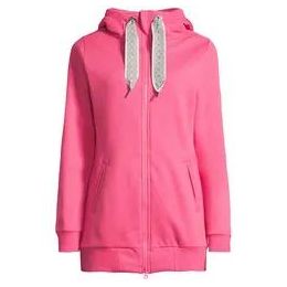 Sweatjacke SALZHAUT "Sweatjacke Nord&ouml;rp", Damen, Gr. S, pink, Obermaterial: 80% Baumwolle CO. 20% Polyester PES., Sweatjacken Sweatjacke