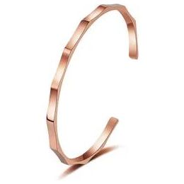 Armreif AILORIA "Armreif ANGELINE", gold (ros&eacute;gold), Armb&auml;nder, Damen, Edelstahl, Armreif