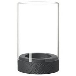 Villeroy & Boch Windlicht VILLEROY & BOCH "Windlicht Manufacture Rock Home 20 cm schwarz", schwarz, Kerzenhalter, Windlicht
