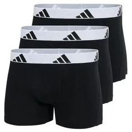 Boxershorts Adidas ORIGINALS "Boxershort 3er Pack", Herren, Gr. XXL, bunt (schwarz, wei&szlig;), Obermaterial: 95% Baumwolle CO. 5% Elasthan EL., Unterhosen