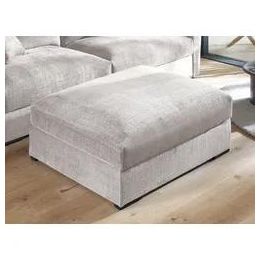 Polsterhocker Home Affaire "Finca XXL, B: 125 cm", beige, B:125cm H:52cm T:101cm, 100% Polyester, Hocker, Polsterhocker, Mega-Hocker, in Cord oder Chenille-Struktur w&auml;hlbar