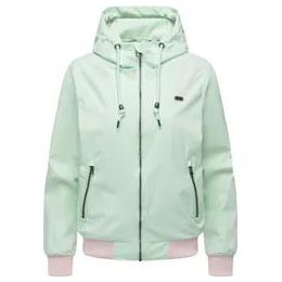 Outdoorjacke Ragwear "Nuggeta Summer YOUMODO", Damen, Gr. XXL (44), mint, Obermaterial: 100% Polyester. Innenfutter: 100% Polyester, l&auml;ssig geschnitten h&uuml;ftlang, hoch geschlossener Ausschnitt, &Auml;rmel ohne &Auml;rmelschlitz Rippb&uuml;ndchen, Jacken Outdoorjacke, L&auml;ssige &Uuml;bergangsjacke mit Kapuze