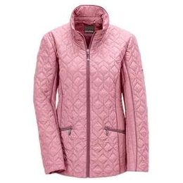 Steppjacke GOLDNER "Kurzgr&ouml;&szlig;e Winterjacke mit Stehkragen", Damen, Gr. 19, rosa (altros&eacute;, rosenholz), Obermaterial: 100% Polyester PES., figurumspielend, weit Sonstiges, Jacken Steppjacke, Modern intepretierter Rautenstepp