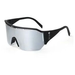 Sportbrille YEAZ "Sport-Sonnenbrille Black/Silver SUNVIBE", Damen, schwarz (schwarz, silber), Sonnenbrillen