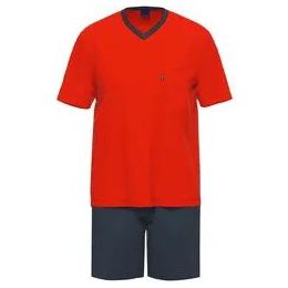 Schlafanzug Ammann "Schlafanzug kurz Men / Nightwear", Damen, Gr. 54, rot, Obermaterial: 100% Baumwolle CO., Homewear-Sets Schlafanzug