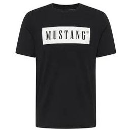 T-Shirt Mustang "T-Shirt Style Austin 1er Pack", Damen, Gr. M, schwarz, Obermaterial: 100% Baumwolle CO(Bio)., Shirts T-Shirt