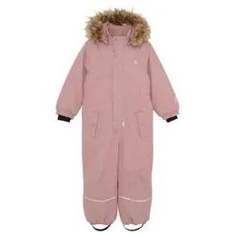 Schneeoverall Minymo "Schneeoverall MISnow", M&auml;dchen, Gr. 128, N-Gr, rosa (woodrose), Obermaterial: 100% Polyester PES., Overalls
