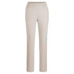 Schlupfhose GOLDNER "Baumwollhose mit Dehnbund", Damen, Gr. 38, N-Gr, beige (kitt), Obermaterial: 98% Baumwolle CO. 2% Elasthan EL., Casual, Hosen Schlupfhose, keine/nicht relevant