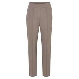 Schlupfhose GOLDNER "Damen-Schlupfhose SARA mit Stretchkomfort", Damen, Gr. 42, N-Gr, beige (taupe), Obermaterial: 50% Polyamid PA. 45% Viskose CV. 5% Elasthan EL., Hosen Schlupfhose