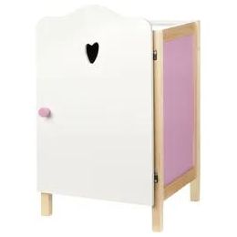 Puppenkleiderschrank Roba "Schrank Scarlett", wei&szlig;, Puppenm&ouml;bel, KinderB:31cm H:52cm T:25cm, Holz, B:31cm H:52cm T:25cm
