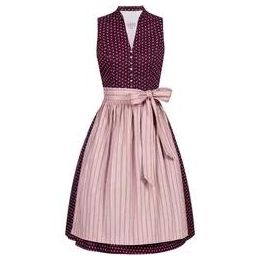 N&uuml;bler Dirndl N&Uuml;BLER "Dirndl midi Rita", Damen, Gr. 38, EURO, rot, Obermaterial: 100% Baumwolle CO., Kleider