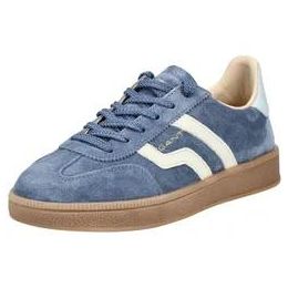 Sneaker Gant "Gant Sneaker Veloursleder", Damen, Gr. 37, blau, Veloursleder, Schuhe Sneaker