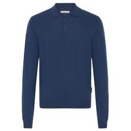 Longsleeve Casual Friday "Strickpullover CFFRODE", Herren, Gr. XL, blau (medieval blau melange), Obermaterial: 95% Baumwolle CO. 5% Kaschmir WS., Shirts