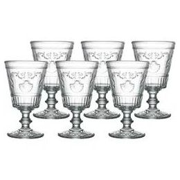La Roch&eacute;re Weinglas LA ROCH&Egrave;RE FRANCE "Verkostungsgl&auml;ser Versailles 400 ml 6er Set transparent", bunt (transparent), 6 tlg., Glas, Trinkgef&auml;&szlig;e, Weinglas