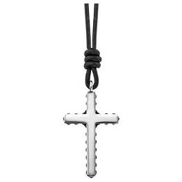 CAI Kette mit Anh&auml;nger CA&Iuml; "925/- Sterling Silber Kreuz", silbergrau, Halsketten, Herren, 55cm, Silber 925 (Sterlingsilber), L: 55 B: 19mm, gl&auml;nzend, B:19mm