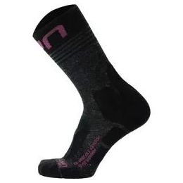 Kurzsocken uyn "Socken 1er Pack", Herren, Gr. 35-36, bunt (schwarz, grau, rosa), Obermaterial: 46% Polyamid PA. 25% Wolle mw. 23% Lyocell CLY. 3% Elasthan EL. 3% Leinen LI., Socken