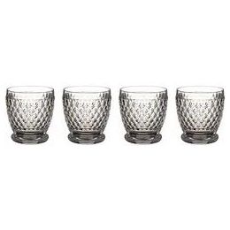 Villeroy & Boch Whiskyglas VILLEROY & BOCH "Becher Boston 330 ml 4er Set transparent", bunt (transparent), Kristallglas, Trinkgef&auml;&szlig;e, Whiskyglas