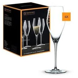 Champagnerglas Nachtmann "Champagnergl&auml;ser ViNova 280 ml 4er Set transparent", bunt (transparent), Kristallglas, Trinkgef&auml;&szlig;e