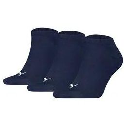 Sneakersocken Puma "Socken Sneaker Plain 3P 3er Pack", Damen, Gr. 35-38, blau, Obermaterial: 66% Baumwolle CO. 18% Polyamid PA. 14% Polyester PES. 2% Elasthan EL., Socken Sneakersocken