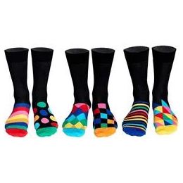 Kurzsocken United Oddsocks "Socken 3er Pack", Herren, Gr. 39-46, bunt (the sock exchange), Obermaterial: 80% Baumwolle CO. 19% Polyamid PA. 1% Elasthan EL., Socken