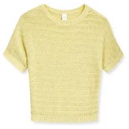 Madeleine Mode Longpullover MADELEINE "Pullover Leichter Sommerpullover", Damen, Gr. 36/38, beige (vanille), Obermaterial: 75% Baumwolle CO. 25% Polyester PES., Modern, U-Boot-Ausschnitt, Pullover Longpullover