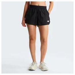 Trainingsshorts The North Face "W FLEX 2 IN 1 SHORT", Herren, Gr. L, N-Gr, tnf schwarz, Obermaterial: 77% Polyester, 23% Elasthan, Hosen, sportlicher Stil, f&uuml;r Fitness und sportliche Aktivit&auml;ten