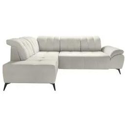 Ecksofa Home Affaire "Fiore", wei&szlig;, B:272cm, 100% Polyester, Sofas, Ecksofa