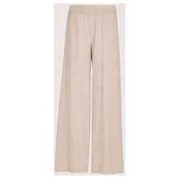 Madeleine Mode Schlupfhose MADELEINE "Palazzohose Schlupfhose mit grafischen Muster", Damen, Gr. 22, N + K Gr, beige (berber), Obermaterial: 100% Viskose CV., Modern, weit, Hosen Schlupfhose, Schlupfhose mit tonigem Jacquard