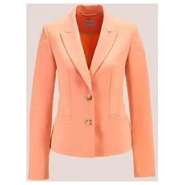 Madeleine Mode Jackenblazer MADELEINE "Kurzblazer Taillierter Blazer mit Leistentaschen", Damen, Gr. 40, orange (pfirsich), Obermaterial: 88% Polyester PES. 12% Elasthan EL., Modern, normal, Blazer