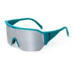 Sportbrille YEAZ "Sport-Sonnenbrille Black/Silver SUNVIBE", Damen, gr&uuml;n (gr&uuml;n, silber), Sonnenbrillen