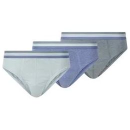 Slip Babista "3er Pack Slip BRUNARDO", Herren, Gr. M, blau, Obermaterial: 60% Baumwolle CO. 40% Polyester COOLMAX PES(Coolmax)., Unterhosen Slip