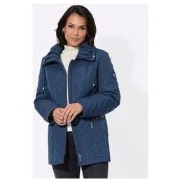 Steppjacke Casual Looks, Damen, Gr. 40, blau (dunkelblau), 100% Polyester, Wattierung:100% Polyester, unifarben, Jacken Steppjacke