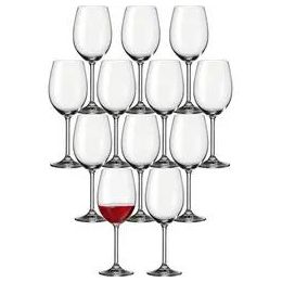 Rotweinglas Leonardo "Rotweinglas Daily 460 ml 12er Set transparent", bunt (transparent), Glas, Trinkgef&auml;&szlig;e, Rotweinglas