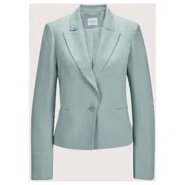 Madeleine Mode Jackenblazer MADELEINE "Blazer Kurzblazer mit Leinen", Damen, Gr. 36, gr&uuml;n (salbei), Obermaterial: 70% Lyocell CLY. 30% Leinen LI., Modern, normal, Blazer