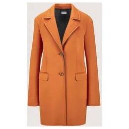 Madeleine Mode Kurzjacke MADELEINE "Jacke Longjacke aus zweilagigem Jersey", Damen, Gr. 46, orange (pastellorange, anthrazit, melange), Obermaterial: 96% Viskose CV. 4% Elasthan EL., Modern, normal, Jacken Kurzjacke