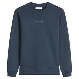 Marc O'Polo Sweatshirt MARC O'POLO DENIM "Sweatshirt Crew Neck, Print, Reg Fit 1er Pack", Herren, Gr. L, blau (dunkelblau (navy teal)), Obermaterial: 100% Baumwolle CO., Sweatshirts Sweatshirt