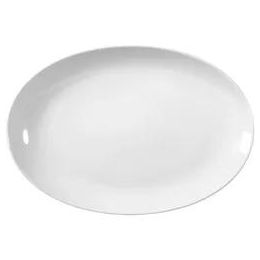 Servierplatte Seltmann Weiden "Servierplatte Rondo/Liane 35,1 x 24,2 cm wei&szlig;", wei&szlig;, Porzellan, Servierplatten, Servierplatte