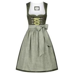 N&uuml;bler Dirndl N&Uuml;BLER "Dirndl midi Ginger", Damen, Gr. 38, EURO, gr&uuml;n (oliv), Obermaterial: 100% Polyester PES., Kleider