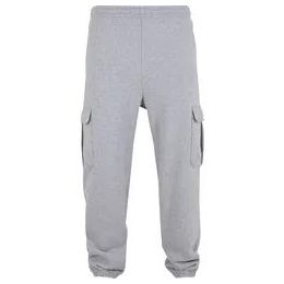 Jogginghose Urban Classics "Urban Classics 90&lsquo;s Cargo Sweatpants", Herren, Gr. S, US-Gr&ouml;&szlig;en, erdgrau, 80% Baumwolle, 20% Polyester, unifarben, relaxed fit, Hosen Jogginghose