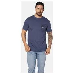 Rundhalsshirt Jan Vanderstorm "T-Shirt INGEFRERK", Damen, Gr. XL, blau, Obermaterial: 100% Baumwolle CO., Shirts Rundhalsshirt