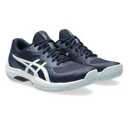 Tennisschuh asics "GAME FF", Damen, Gr. 39,5, midnight, wei&szlig;, Textil, Schuhe, Multicourt-Schuh, Allcourt-Schuh