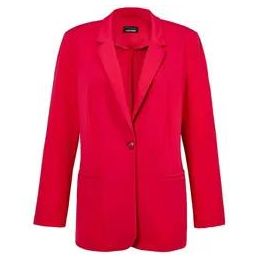 Jackenblazer GOLDNER "Damenblazer mit Reverskragen und Paspeltaschen", Damen, Gr. 42, gr&uuml;n (rot), Obermaterial: 48% Polyamid PA. 40% Viskose CV. 12% Elasthan EL., Gerade, Blazer, mit formgebenden Teilungsn&auml;hte