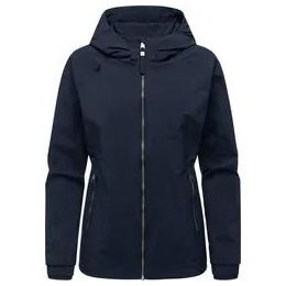 Funktionsjacke Ragwear "Dizzea", Damen, Gr. L (40), navy, Obermaterial: 100% Nylon. Innenfutter: 100% Polyester, tailliert h&uuml;ftbedeckend, hoch geschlossener Ausschnitt, &Auml;rmel ohne &Auml;rmelschlitz elastischer Bund mit Windstopper,mit innenliegendem Gummizug, Jacken Funktionsjacke, Wasserdichte und atmungsaktive &Uuml;bergangsjacke