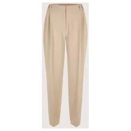 Madeleine Mode Bundfaltenhose MADELEINE "Chinohose Bundfaltenhose mit Stretch-Komfort", Damen, Gr. 36, N-Gr, beige, Obermaterial: 78% Polyester PES. 17% Viskose CV. 5% Elasthan EL., Modern, Hosen, Hose mit Bundfalte