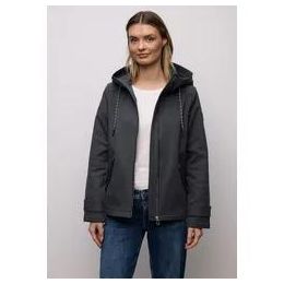 Parka Street One, Damen, Gr. 40, skyfall blau, Stoff, Obermaterial: 100% Polyester; Futter: 100% Polyester, unifarben, normal normal, ohne Ausschnitt, B&uuml;ndchen, Jacken Parka, mit Kapuze
