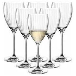 Wei&szlig;weinglas Leonardo "Rieslinggl&auml;ser Poesia 350 ml 6er Set transparent", bunt (transparent), Glas, Trinkgef&auml;&szlig;e, Wei&szlig;weinglas