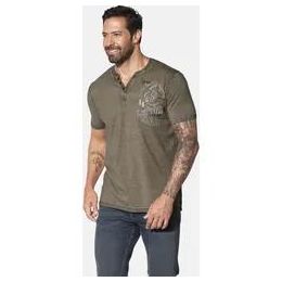 T-Shirt Jan Vanderstorm "T-Shirt GODBERT", Damen, Gr. 3XL, gr&uuml;n (khaki), Obermaterial: 100% Baumwolle CO., Shirts T-Shirt
