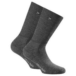 Kurzsocken Rohner Socks "Socken 2er Pack", Herren, Gr. 36-38, grau (anthrazit), Obermaterial: 42% Wolle mw. 41% Polyamid PA. 15% Polypropylen PP. 2% Elasthan EL., Socken